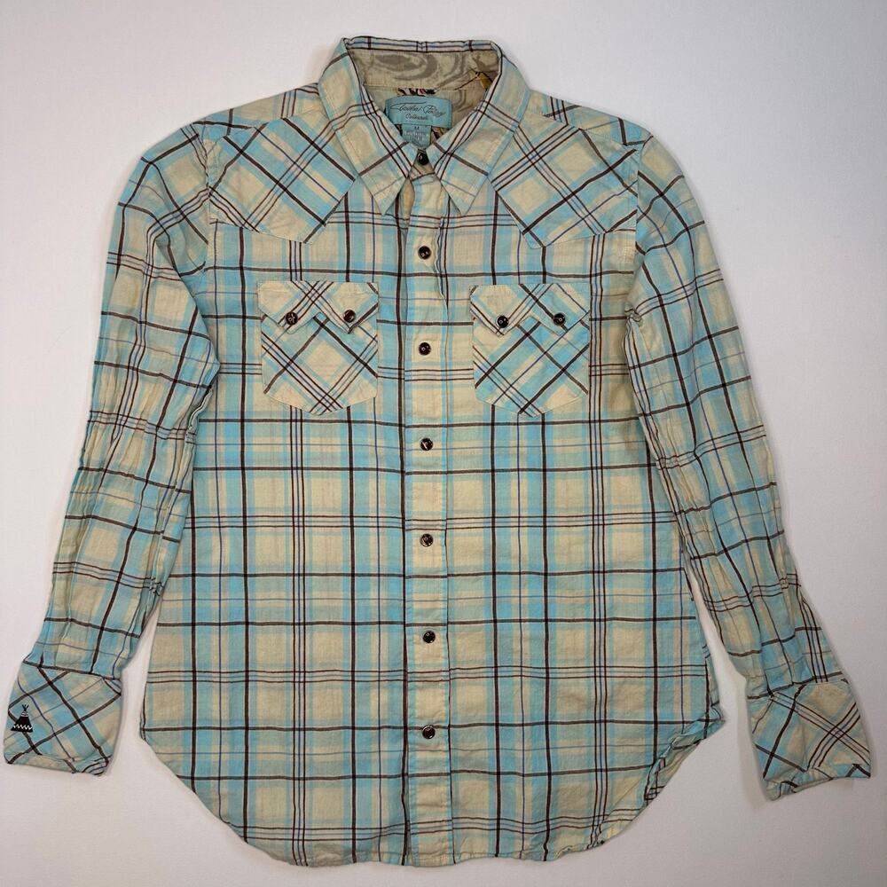 Tasha Polizzi Collection Western Plaid Snap Front Shi… - Gem